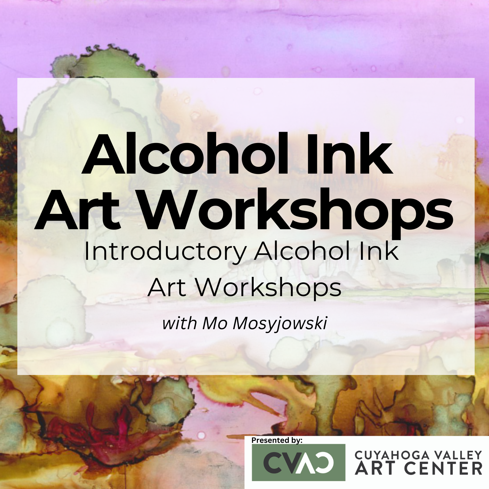 Alcohol Ink Art Workshop – Dreamscape | Cuyahoga Valley Art Center