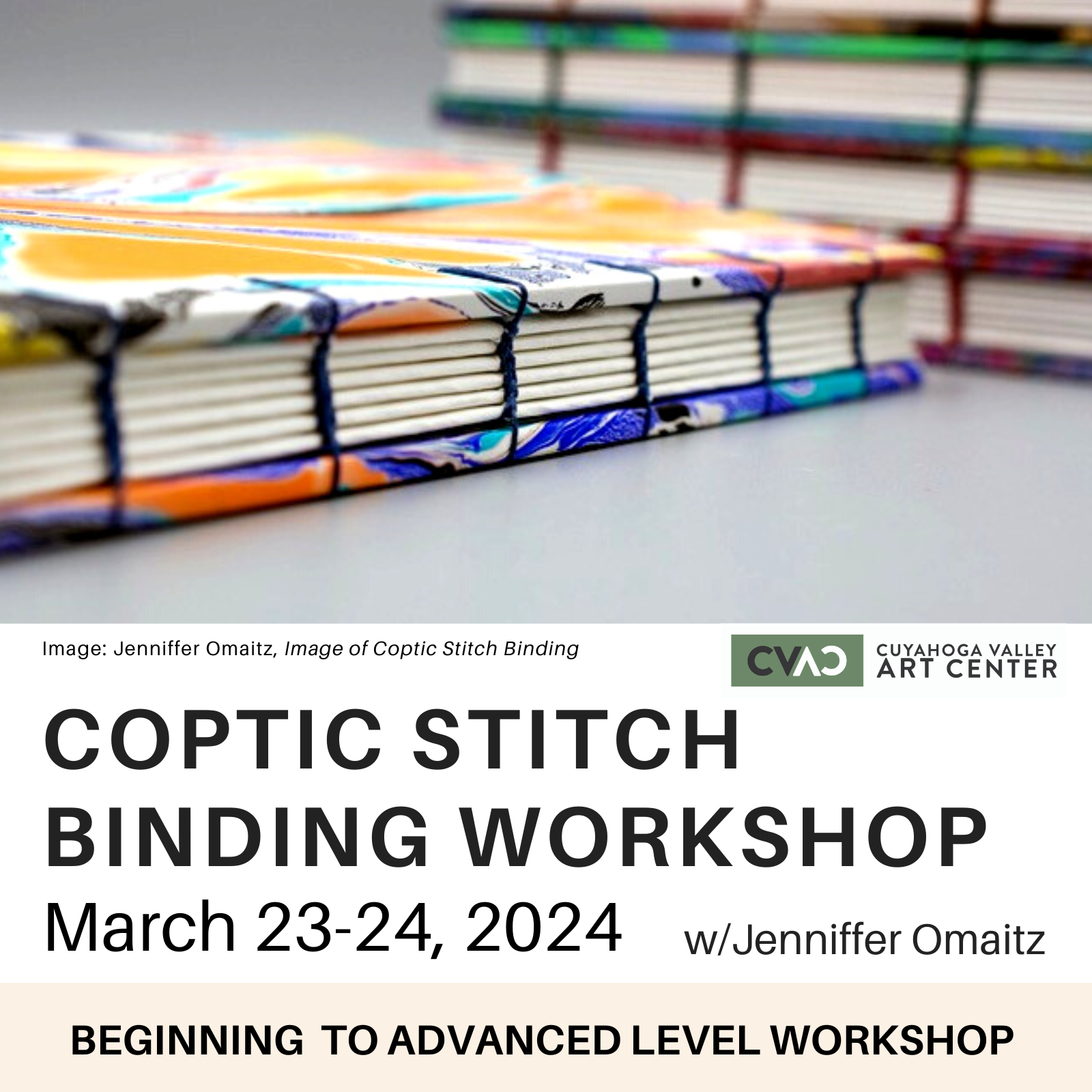 COPTIC STITCH BINDING WORKSHOP w/Jenniffer Omaitz *CLOSED | Cuyahoga ...