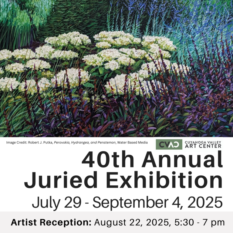 40th Annual Juried Exhibition | Cuyahoga Valley Art Center